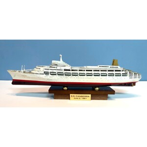 Ocean Liner Model S.S. Canberra Cruise Ship Model Built up 16” Long ...