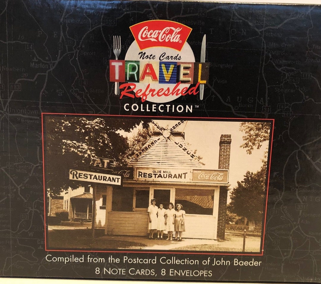 Vintage Coca Cola "travel Refreshed" Note Card Collection, Compiled ...
