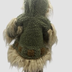 Native Eskimo Girl Doll With Stand Suede Fabric Faux Fur Costume by ...