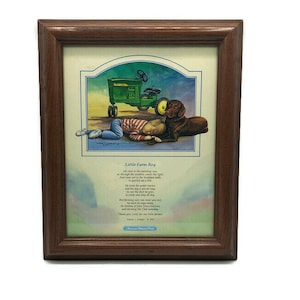 John Deere Pedal Tractor, American Memory Print "little Farm Boy" by ...