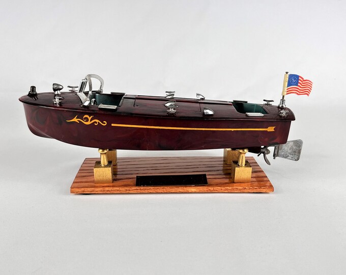 Ideal Toys, Model Speed Boat Runabout Motor Boat 12.5" Long - Etsy