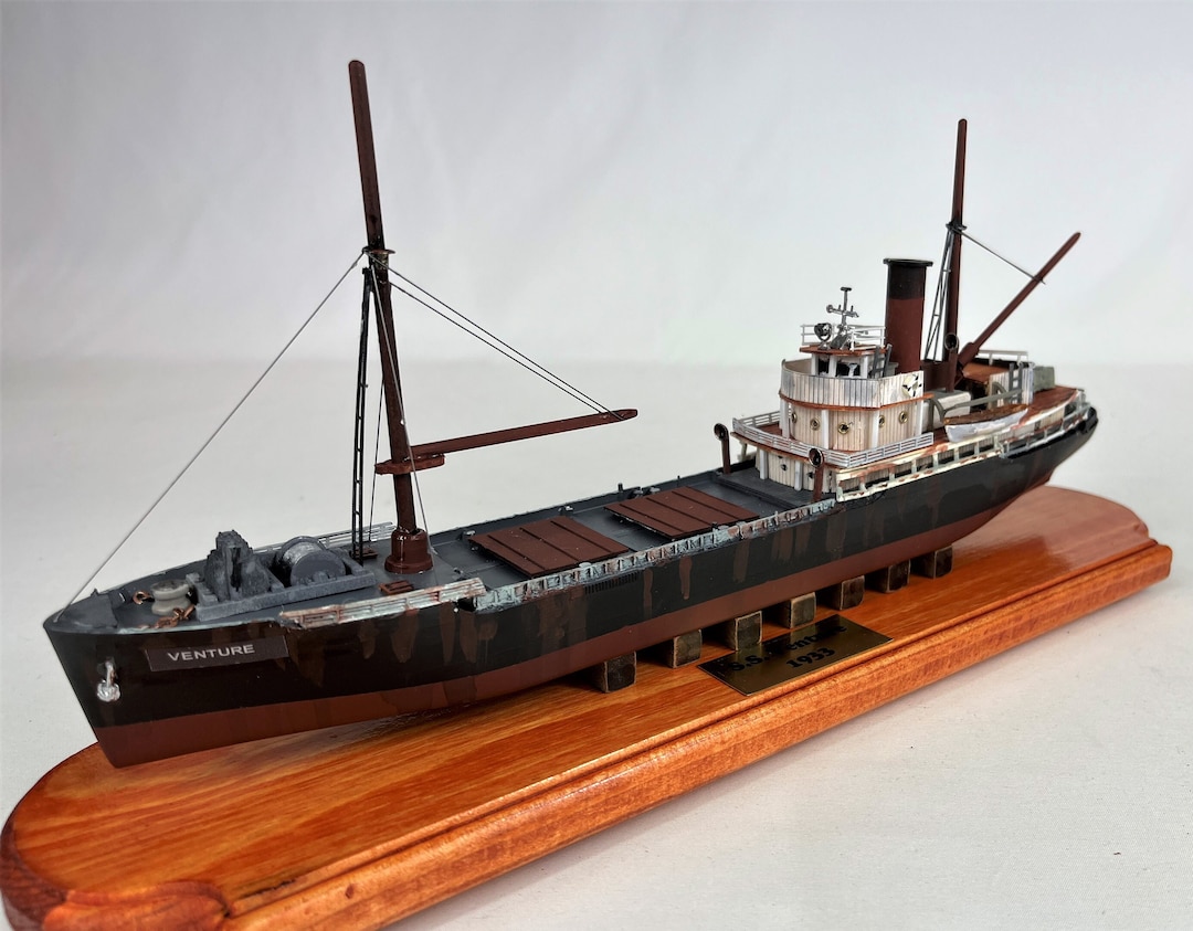 Model Ship Tramp Steamer Freighter Cargo Ship Model S.S. - Etsy