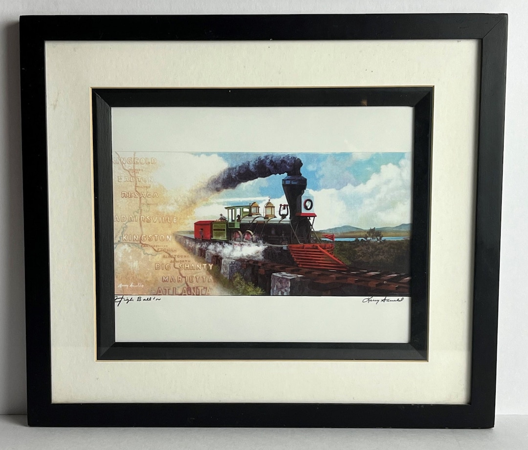 Civil War Memorabilia the General Locomotive Signed Framed Print of ...
