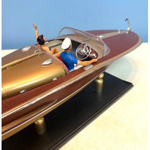 Chris Craft Model Boat 1955 Cobra Speed Boat Built up Sterling Plastic ...