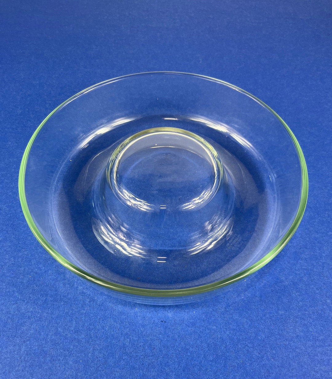 Vintage Pyrex Glass Clear Baking Dish / Jello Mold. 9" Wide X 2.25 ...