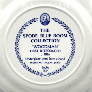 Spode Blue Room Collection "woodman" 10.5" Plate First Introduced C ...