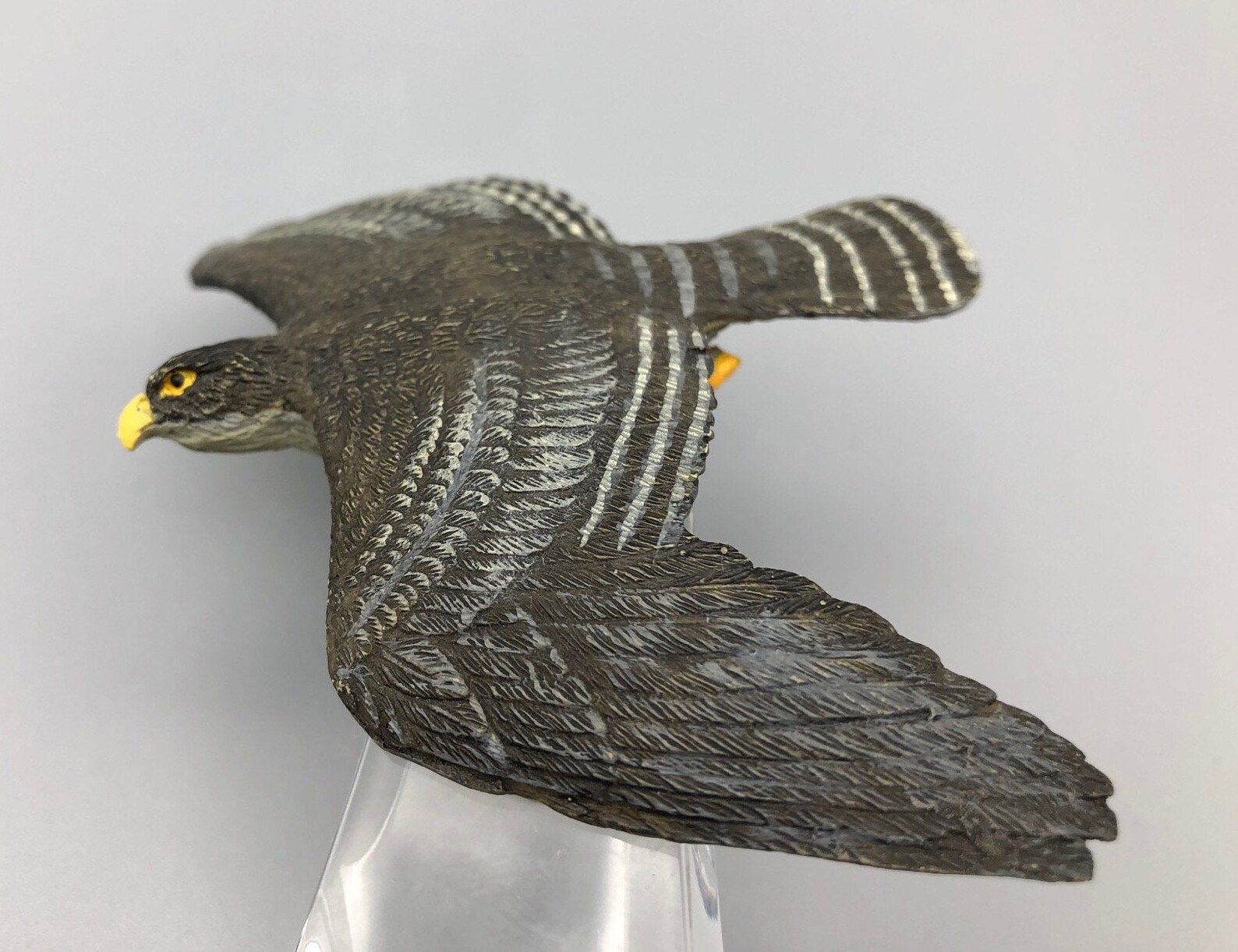 Intricately Detailed Eagle Figurine on Crystal Base by TFM | Etsy