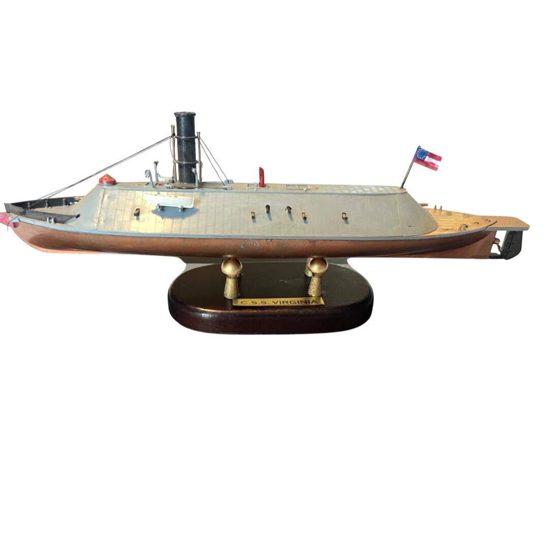 Model Ship Civil War Iron Clad Built up Plastic Model Boat C.S.S ...