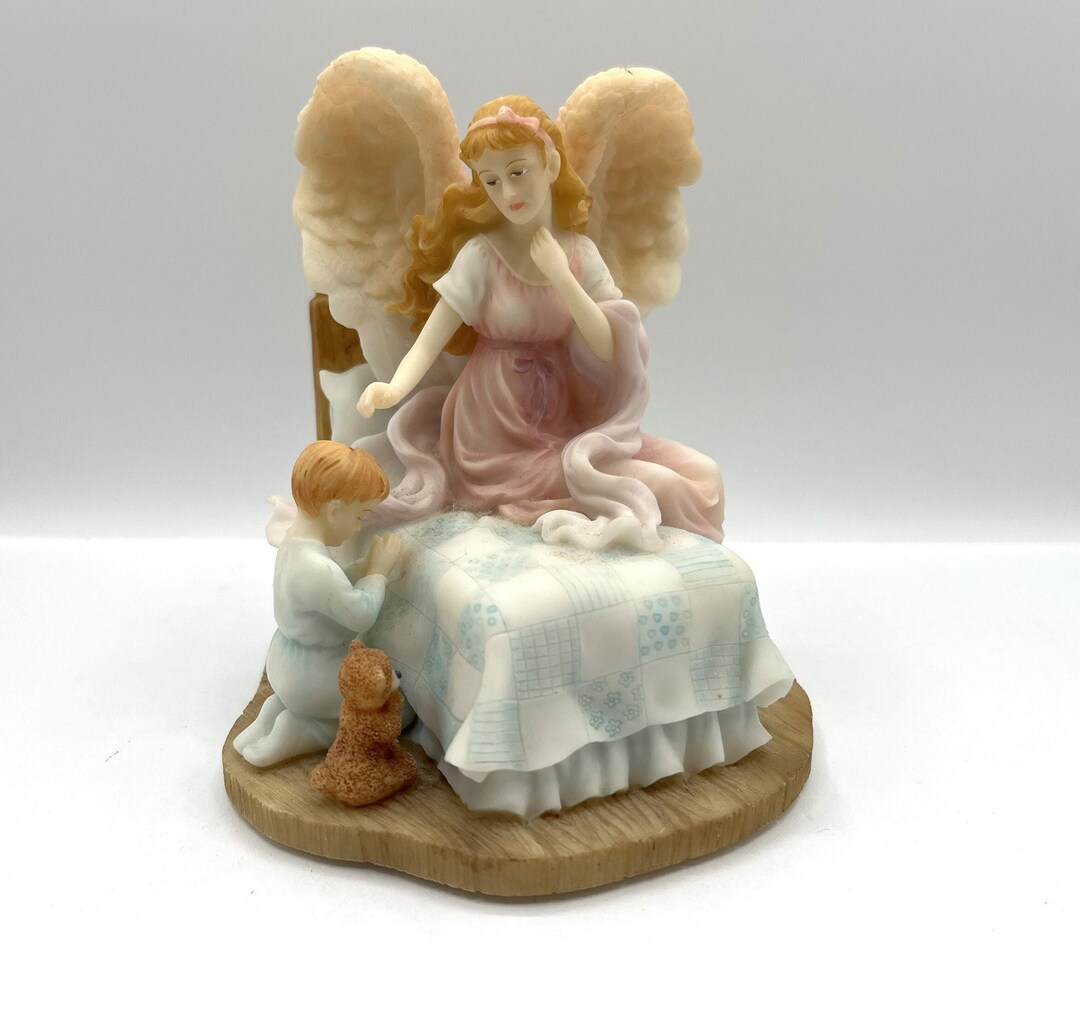 Musical Seraphim Classics 1998 Heavenly Guardian Angel With Boy Praying ...