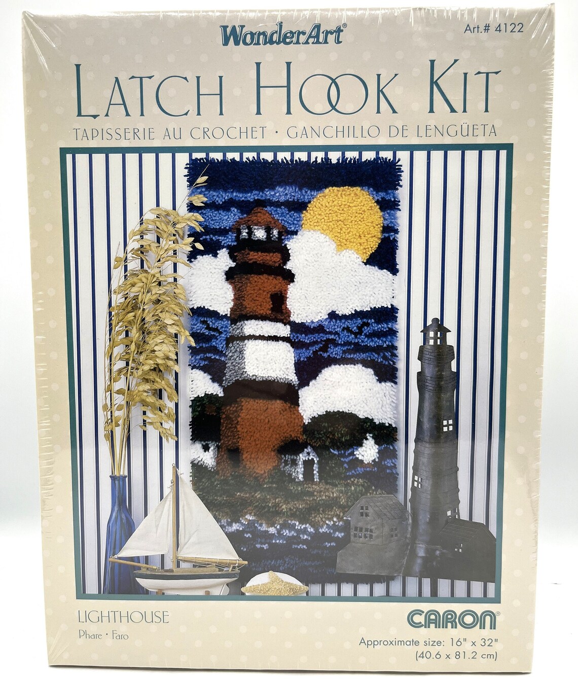 Wonder Art Lighthouse Latch Hook Kit by Caron International NOS ...