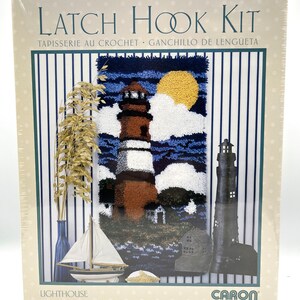 Wonder Art Lighthouse Latch Hook Kit by Caron International NOS ...
