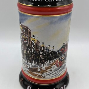 1992 Budweiser Collector's Stein A Perfect Christmas, Susan Sampson ...