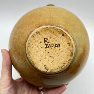 Vintage Mid-century Pottery Tea Pot With Lid and Handle. Hand Crafted ...