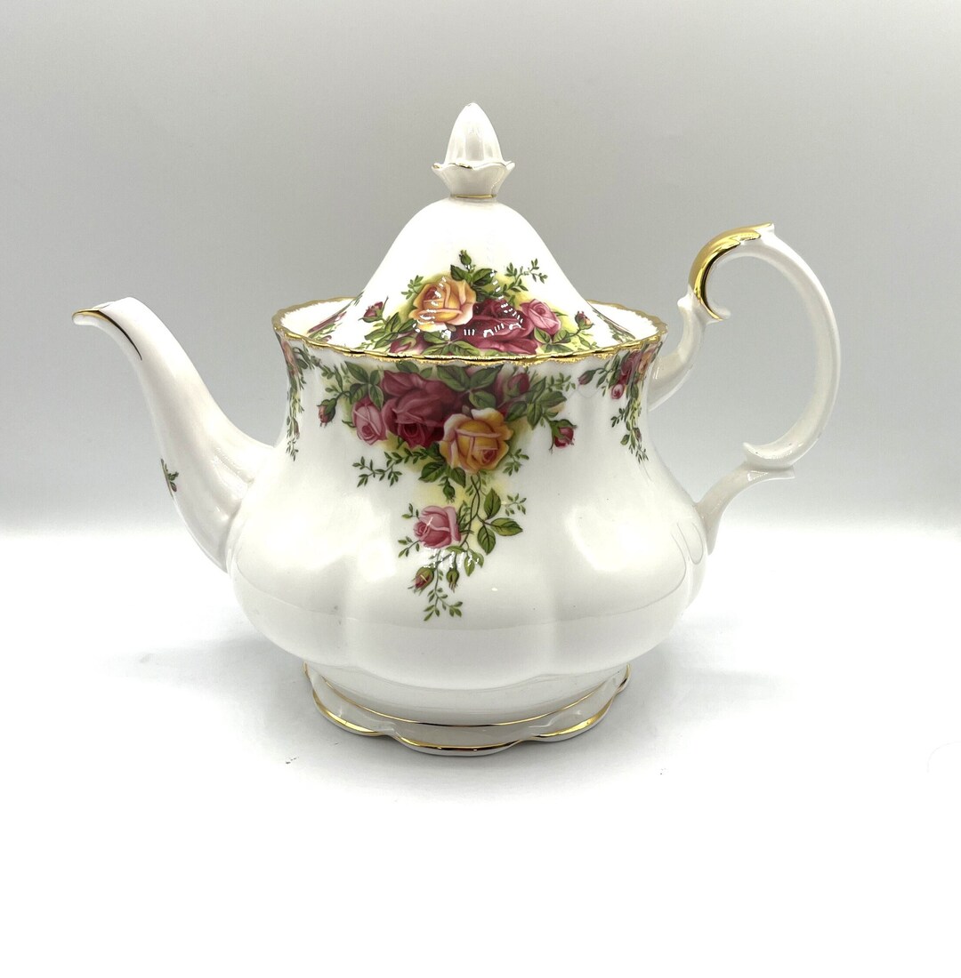 Royal Albert Old Country Roses Bone China Large Tea Pot With Lid ...