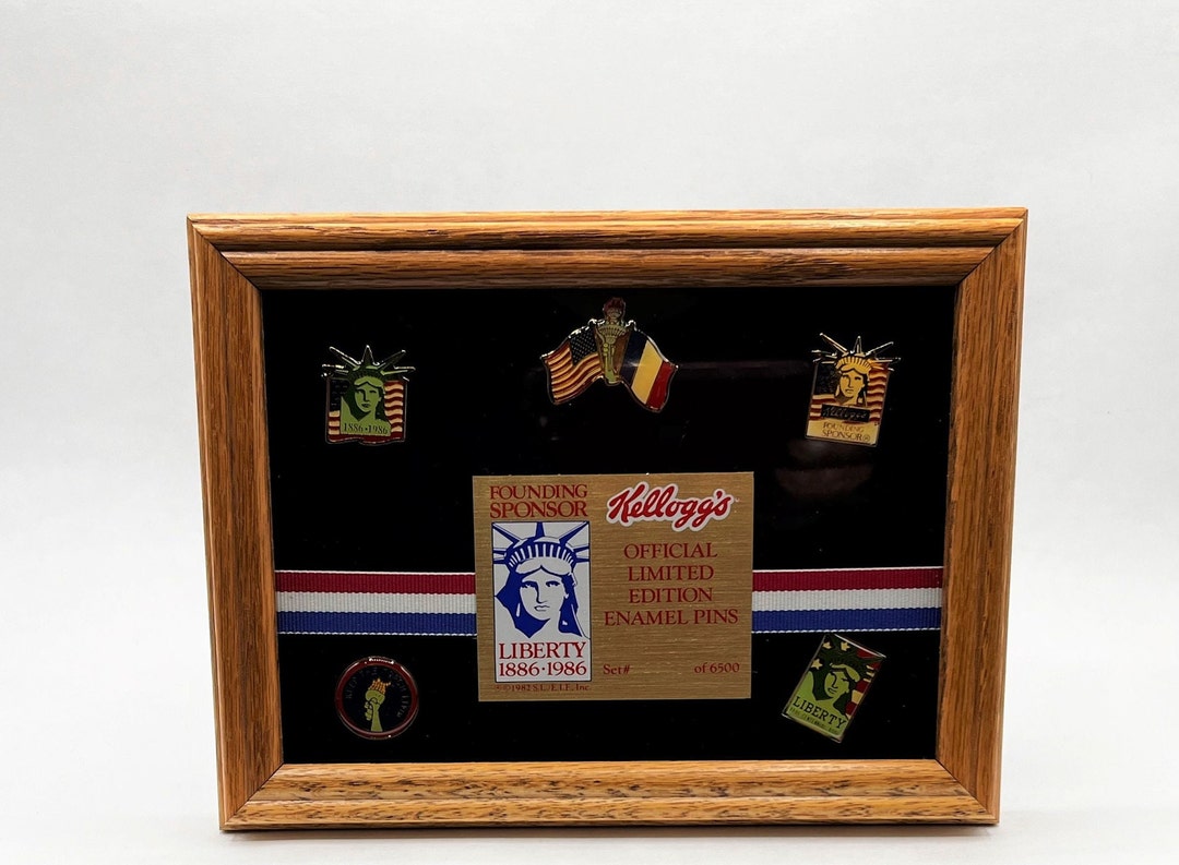 Kellogg's Limited Edition Liberty Enamel Pins 1886 -1986 Set of 5 in ...