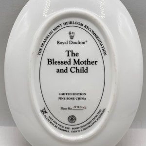 Blessed Mother and Child Religious Art Collector's Plate Mary and Jesus ...
