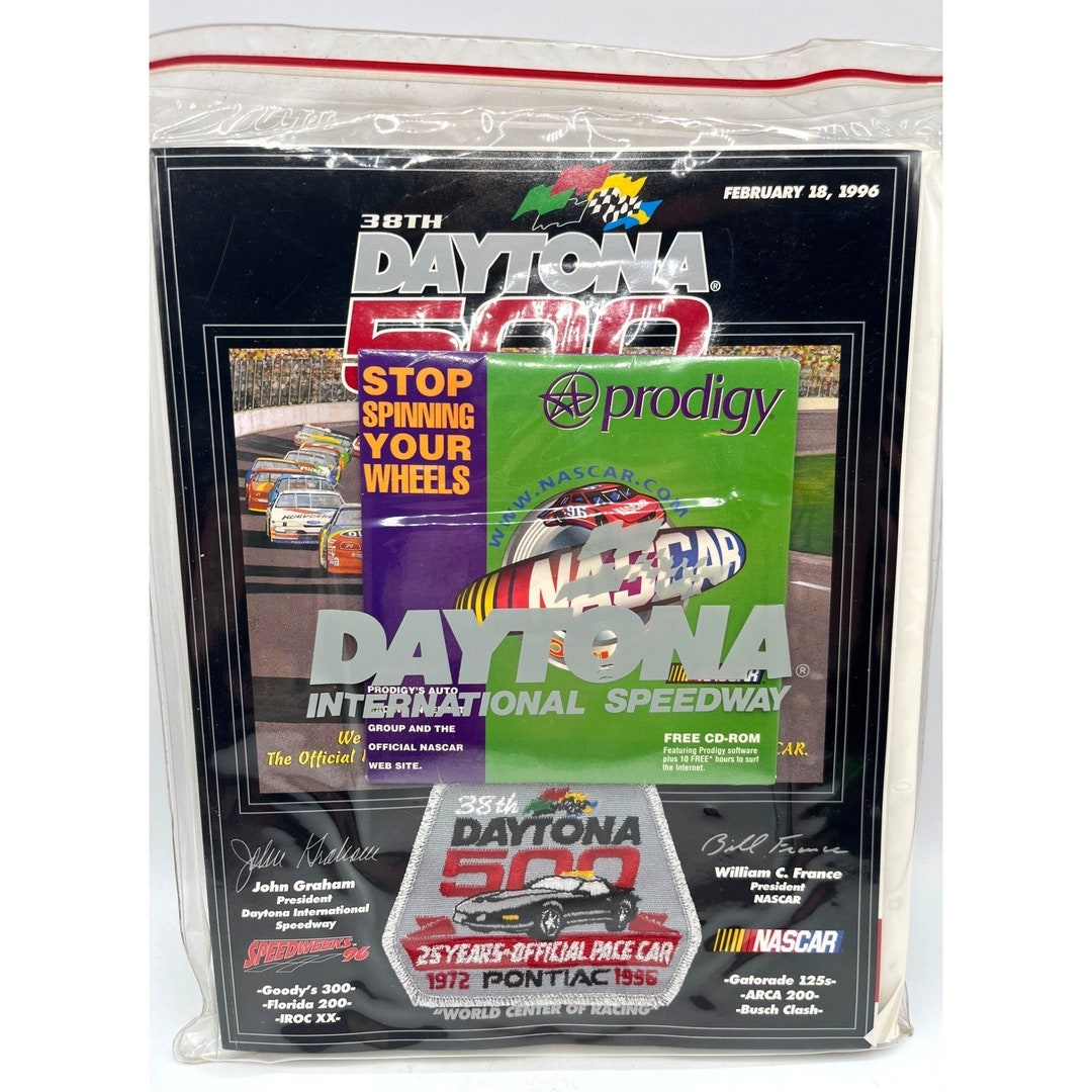 38th Daytona 500 1996 Official Program Keepsake Set 2 Books NASCAR CD ...