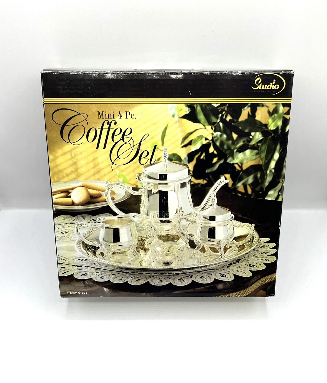 Mini 4 Piece Silver Plated Coffee Set by Studio Silversmiths NIB ...