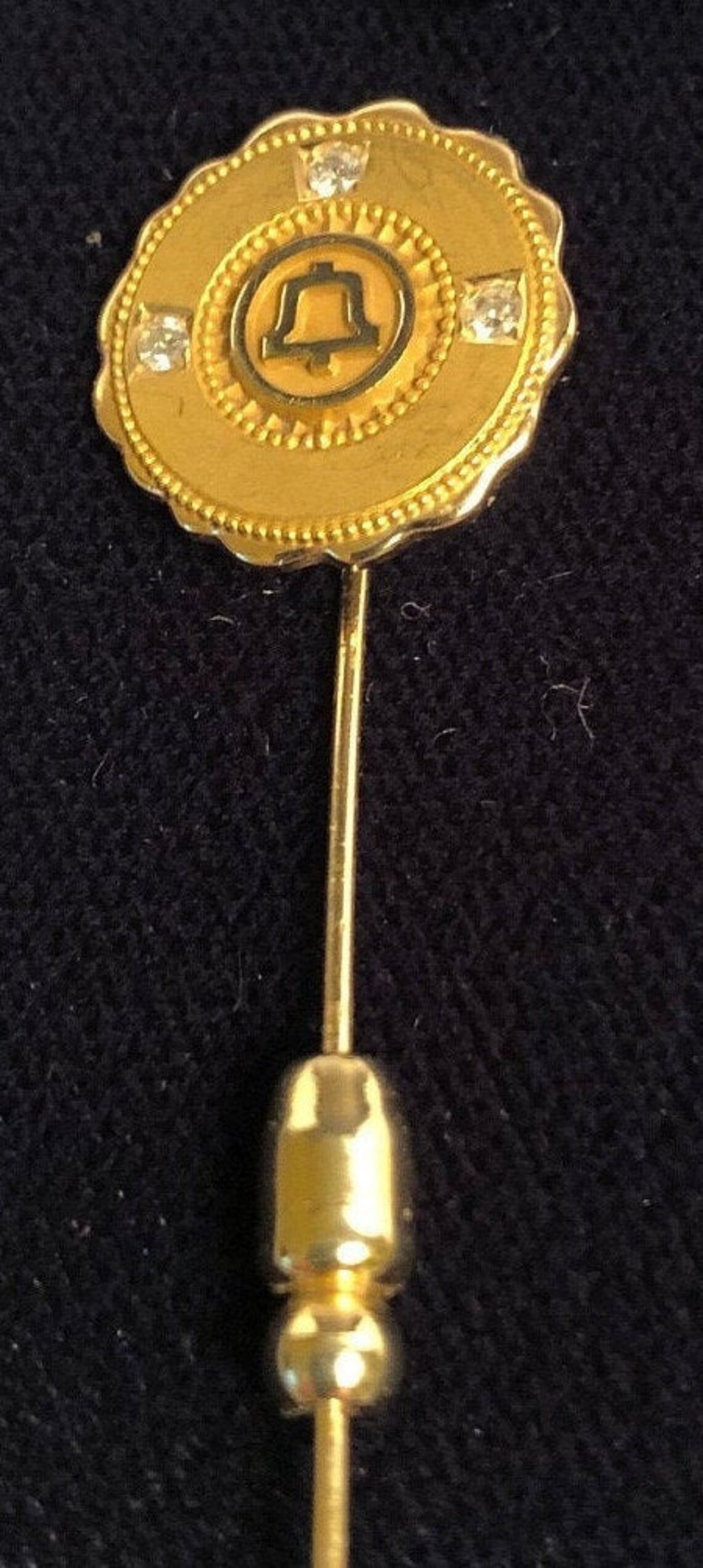 Vintage Southern Bell Employee Retirement Stick Pin. 14K Gold - Etsy
