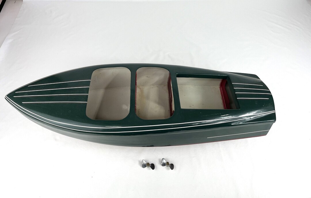 Chris Craft Large Model Boat Barrel Back Run- A-bout Finished Hull and ...
