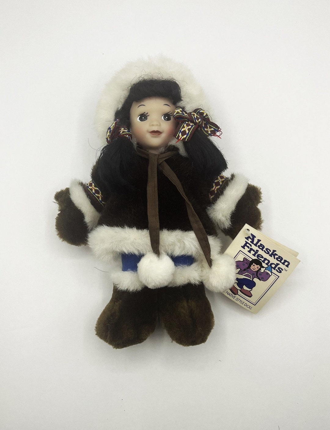 Eskimo Doll Hand Crafted Alaskan Native Style Parka Alaskan Friends 7 ...