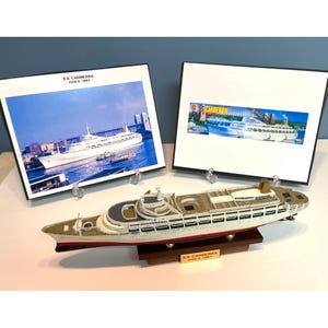 Ocean Liner Model S.S. Canberra Cruise Ship Model Built up 16” Long ...