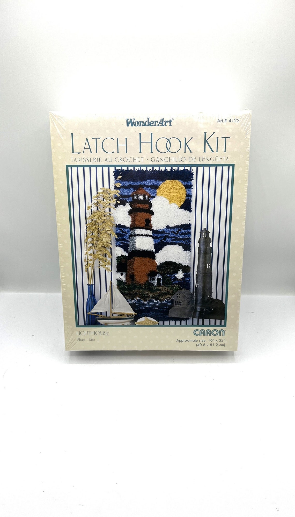 Wonder Art Lighthouse Latch Hook Kit by Caron International NOS ...