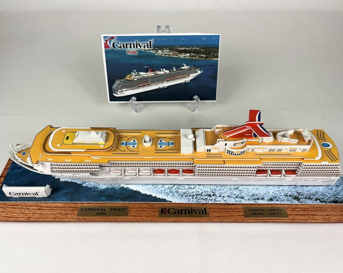 Model Ocean Liner Carnival Pride Cruise Ship Model Assembled 3-D Puzzle ...