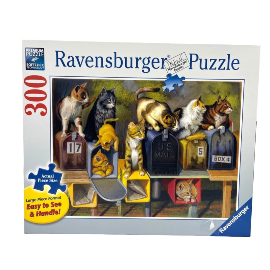 Ravensburger 300 Piece Puzzle Cats & Mailboxes - Premium Softclick Large Piece Format - Etsy