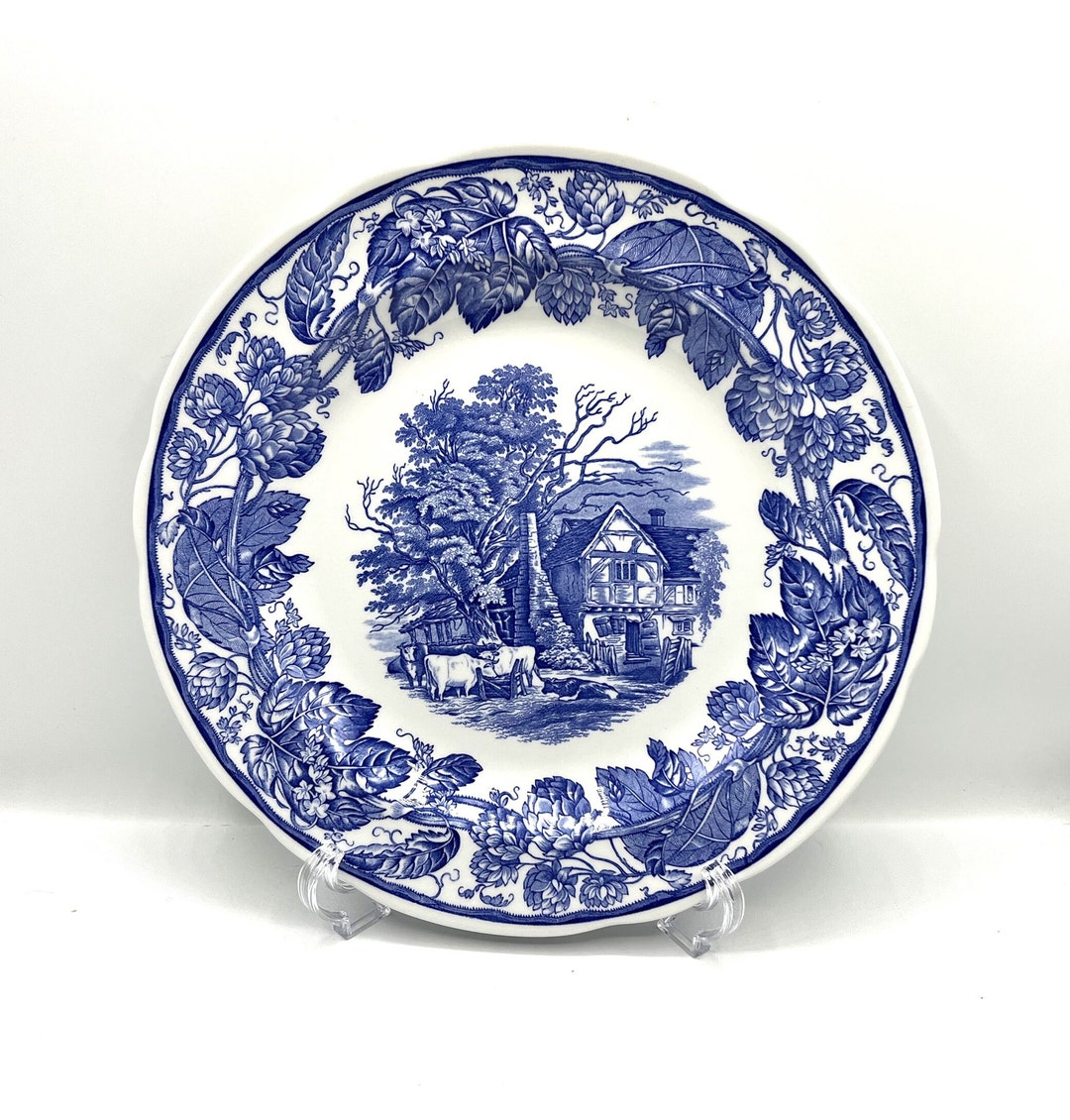 Spode Blue Room Collection "rural Scenes" 10.5" Plate Made in England ...