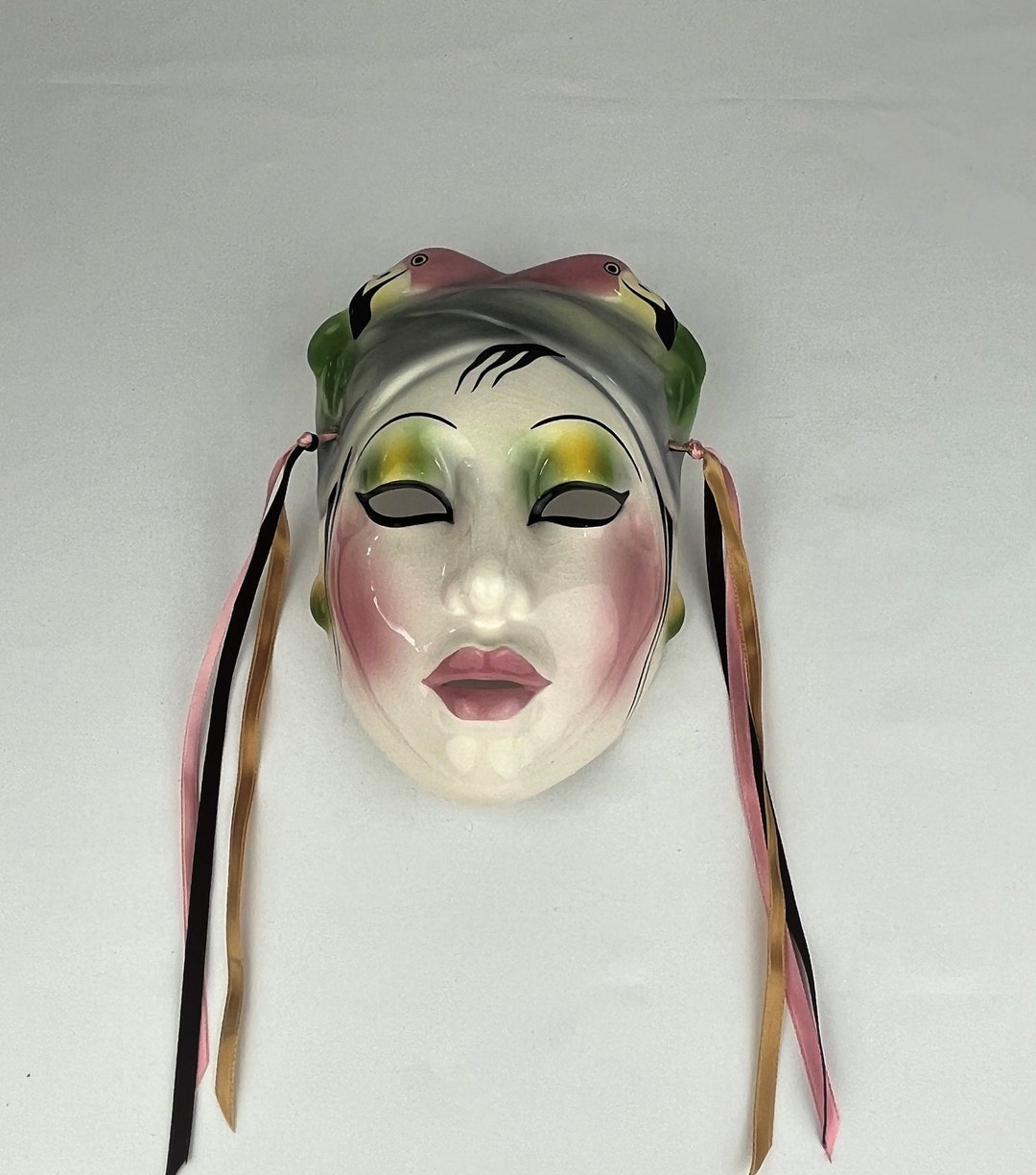 Rare Vintage Clay Art Mask by About Face/clay Art San - Etsy