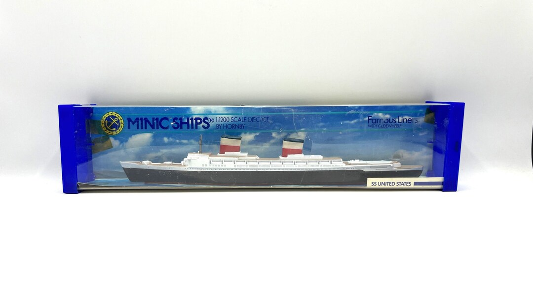 Model Ocean Liner S.S. United States Diecast 1:1200 Scale Minic Ship by ...