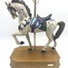 Musical Carousel Horse on Wooden Platform 1992 Summit Collection ...