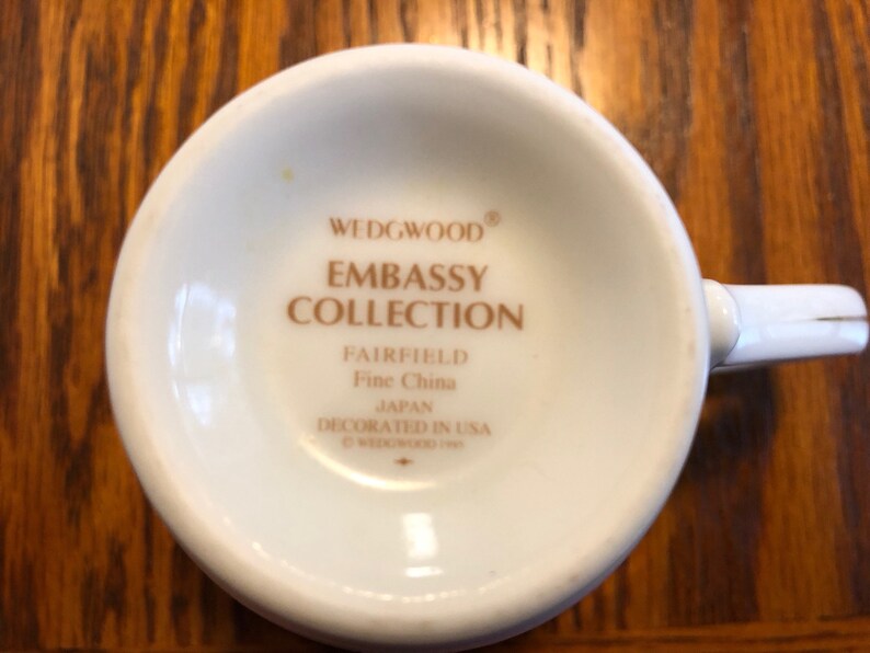 Vintage Wedgwood Embassy Collection Fairfield Pattern Fine - Etsy