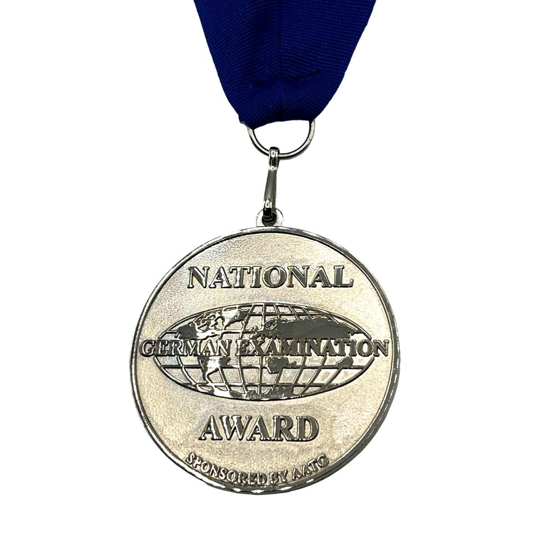 National German Examination Award Medal With Blue Ribbon by AATG - Etsy