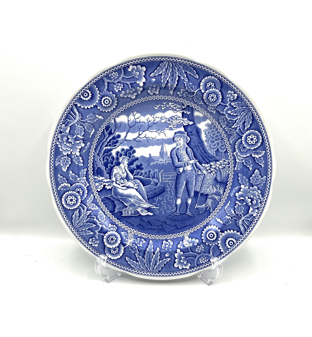 Spode Blue Room Collection "woodman" 10.5" Plate First Introduced C ...