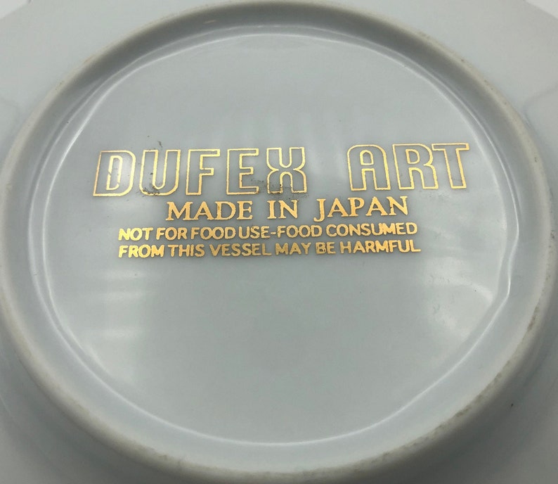 Duffex Art Porcelain 6" Plate With Beautiful Cathedral Art and 24K Gold ...
