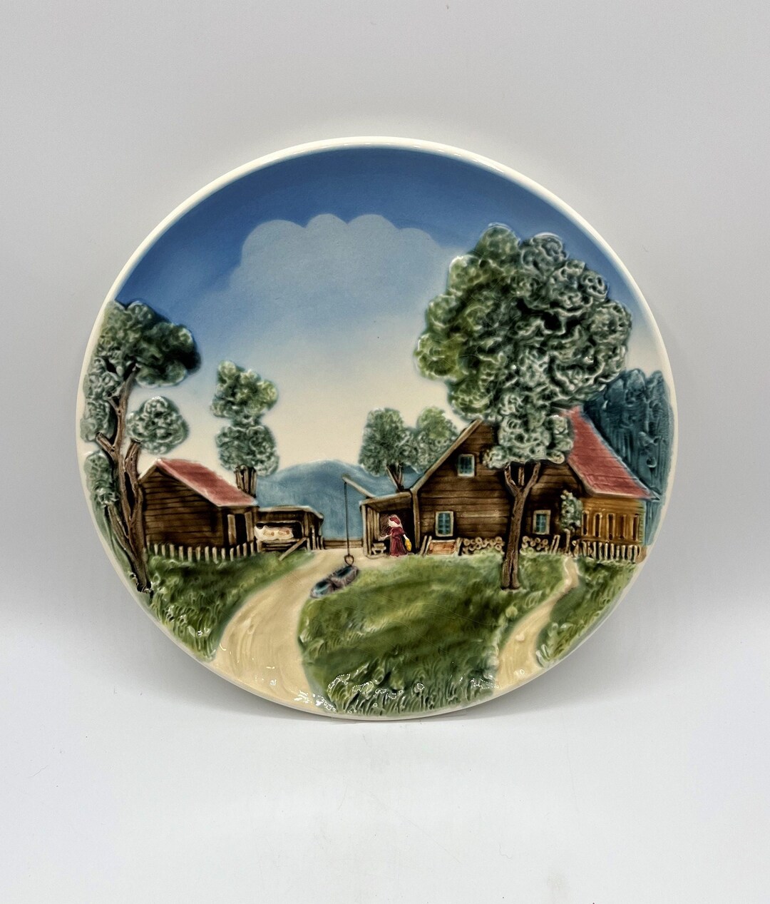 Vintage Embossed Plate With Deutschland Village Made in West Germany - Etsy