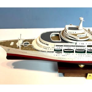 Ocean Liner Model S.S. Canberra Cruise Ship Model Built up 16” Long ...
