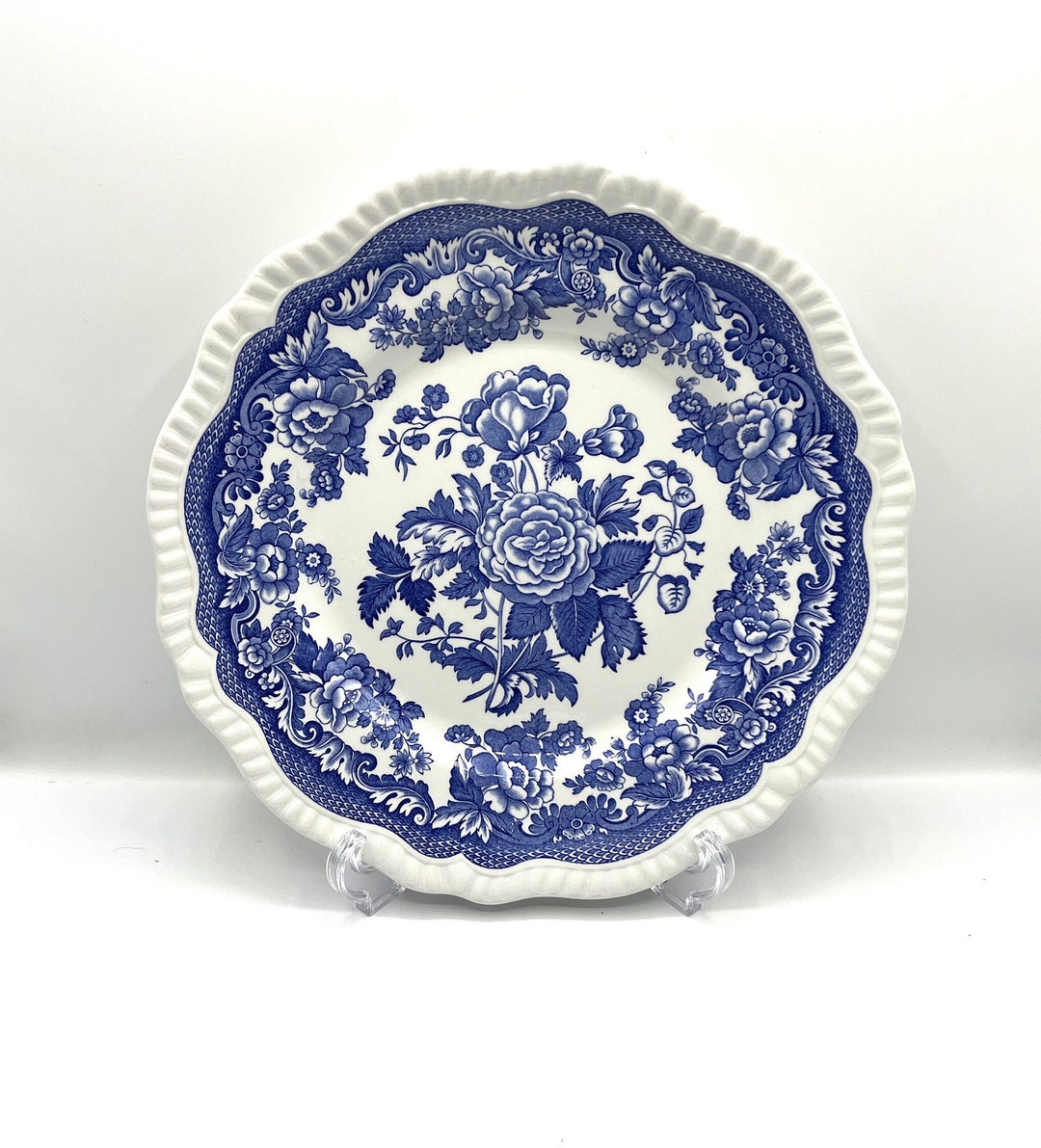 Spode Blue Room Collection "british Flowers" 10.5" Plate From the ...