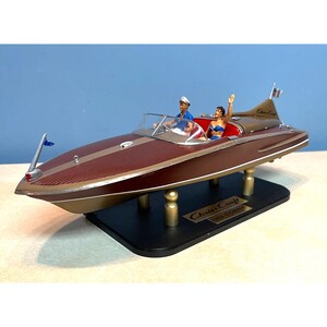 Chris Craft Model Boat 1955 Cobra Speed Boat Built up Sterling Plastic ...
