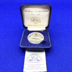 Tower Mint London England Royal British Legion Diamond Jubilee 1921 ...
