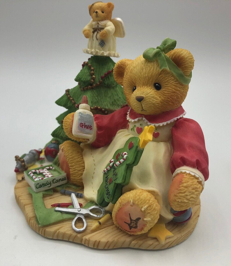 1998 Cherished Teddies Figurine A Handmade Holiday Etsy