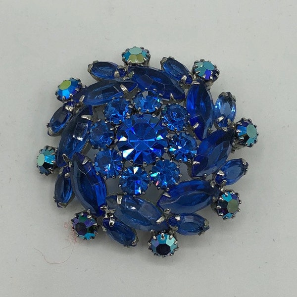 Blue Stone Brooch - Etsy