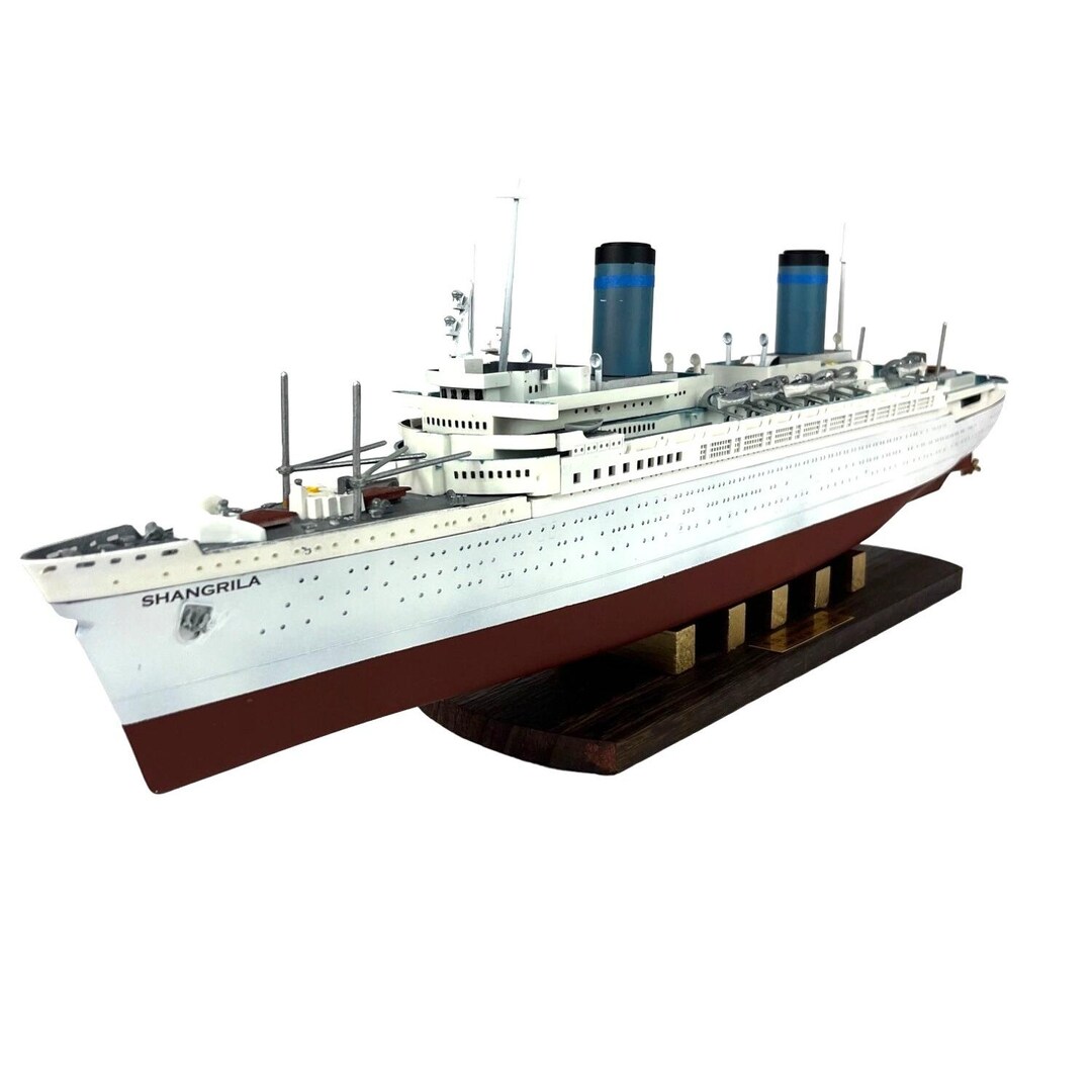 Model Ocean Liner Custom Built 27" Passenger Ship S.S. Shangrila ...