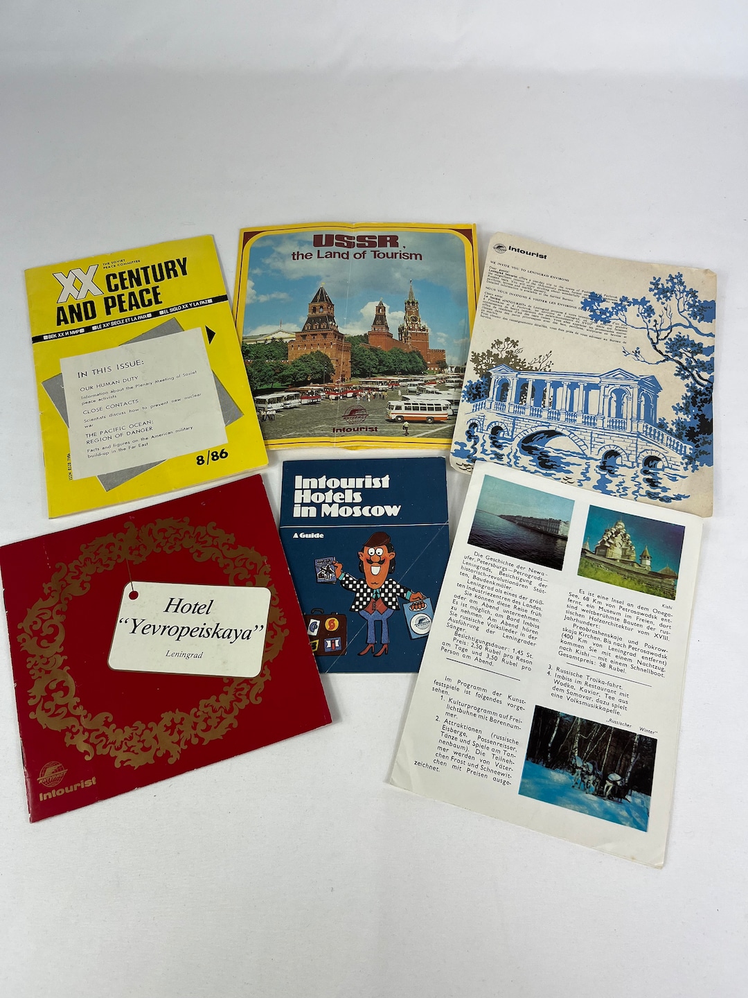 Lot of Vintage 1980's Russian Tourist Booklets and Brochures Ephemera ...