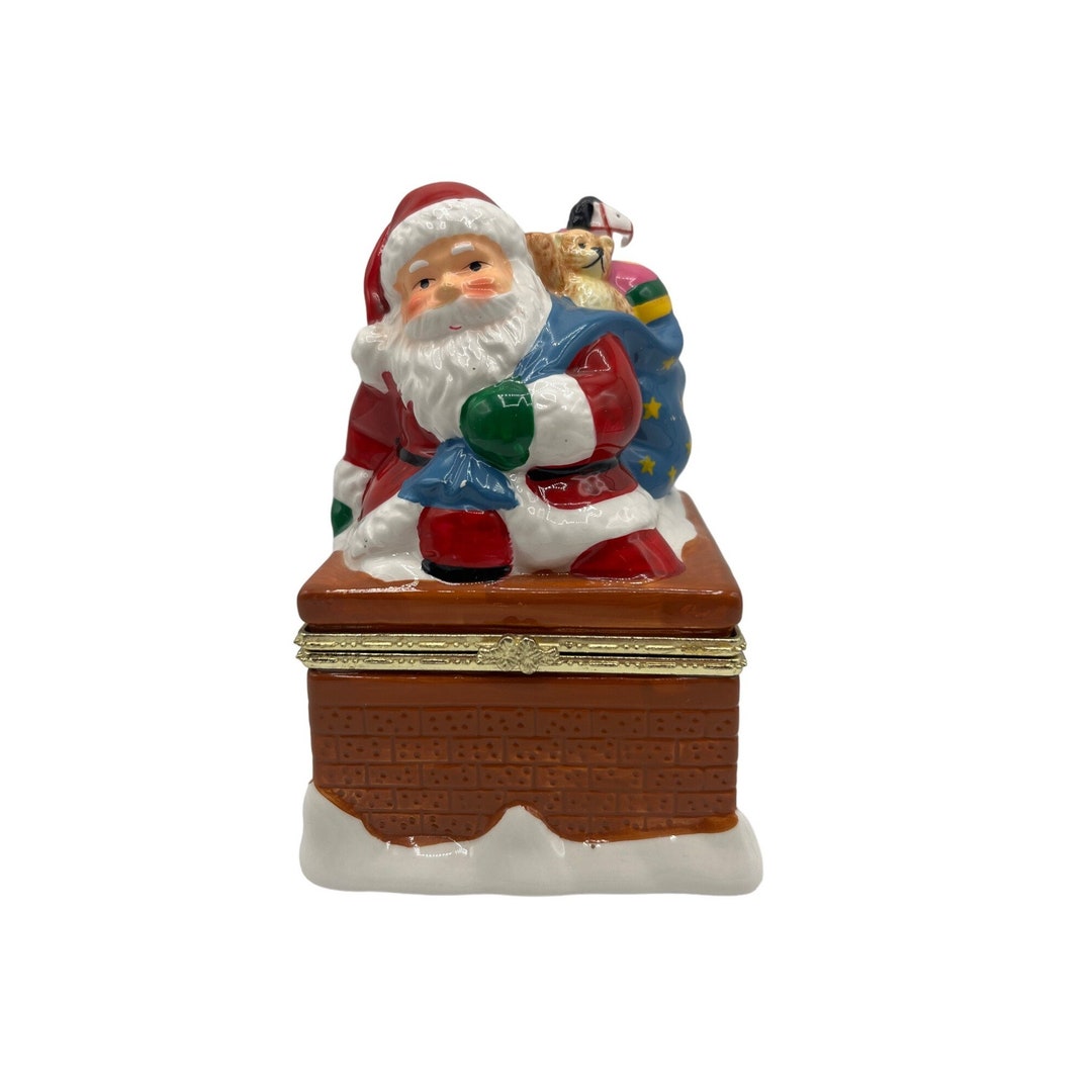 Mr. Christmas Santa Claus Music Box With Rotating Scene Plays We Wish ...