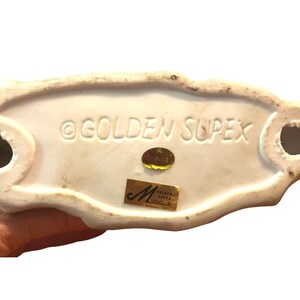 Golden Supex Collectible Porcelain Horse Figurine With Cherub & Gold ...