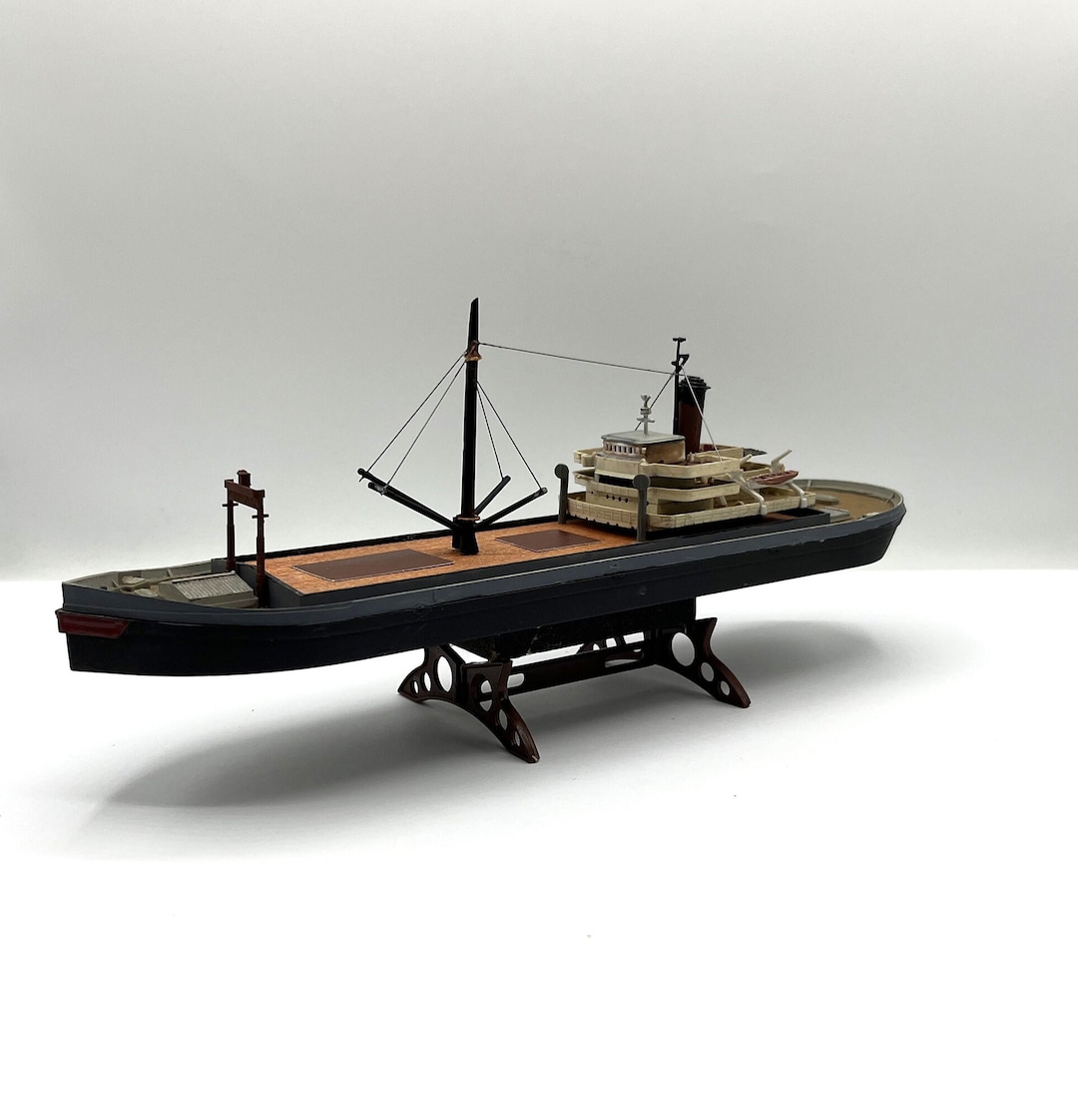 Model Ship Freighter Cargo Ship Model Tramp Steamer Model N Gauge Boat ...