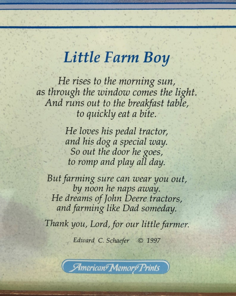 John Deere Pedal Tractor American Memory Print little | Etsy